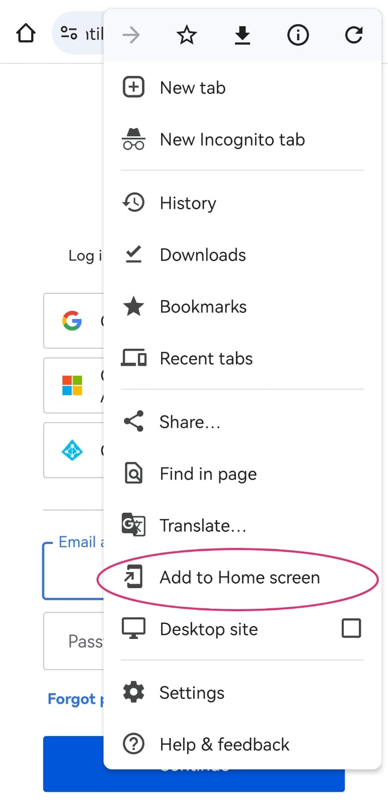 Web Portal: How to Add to Mobile Device Home Screen – Knowledge Base ...