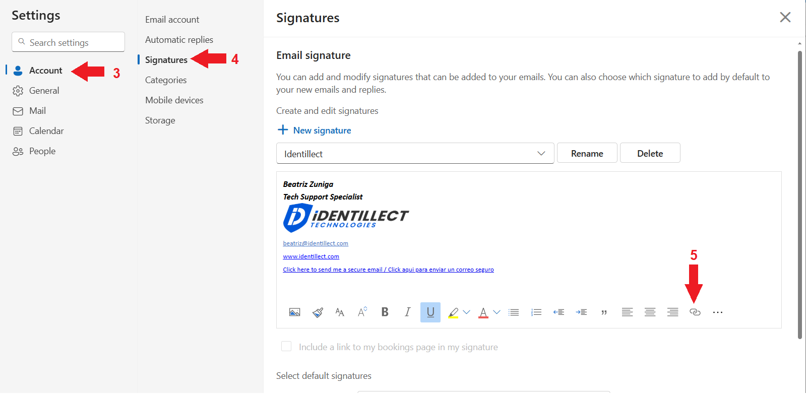 Creating a Signature Hyperlink – Knowledge Base & F.A.Q.