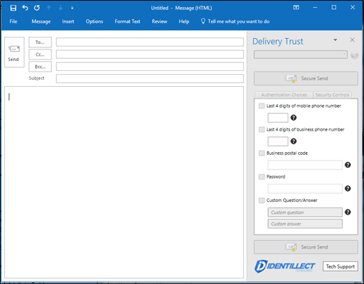Outlook Add In Compose A New Secure Email Knowledge Base And Faq